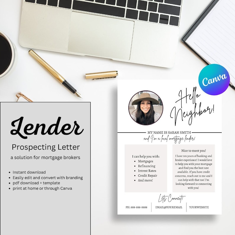 Lender Prospecting Letter, Mortgage Broker Marketing, Lender Marketing ...