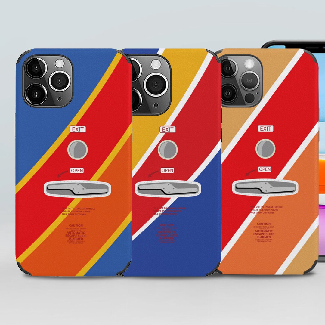 Southwest Airlines Aircraft Exit Aviation Phone Case iPhone 16 15 14 13 ...