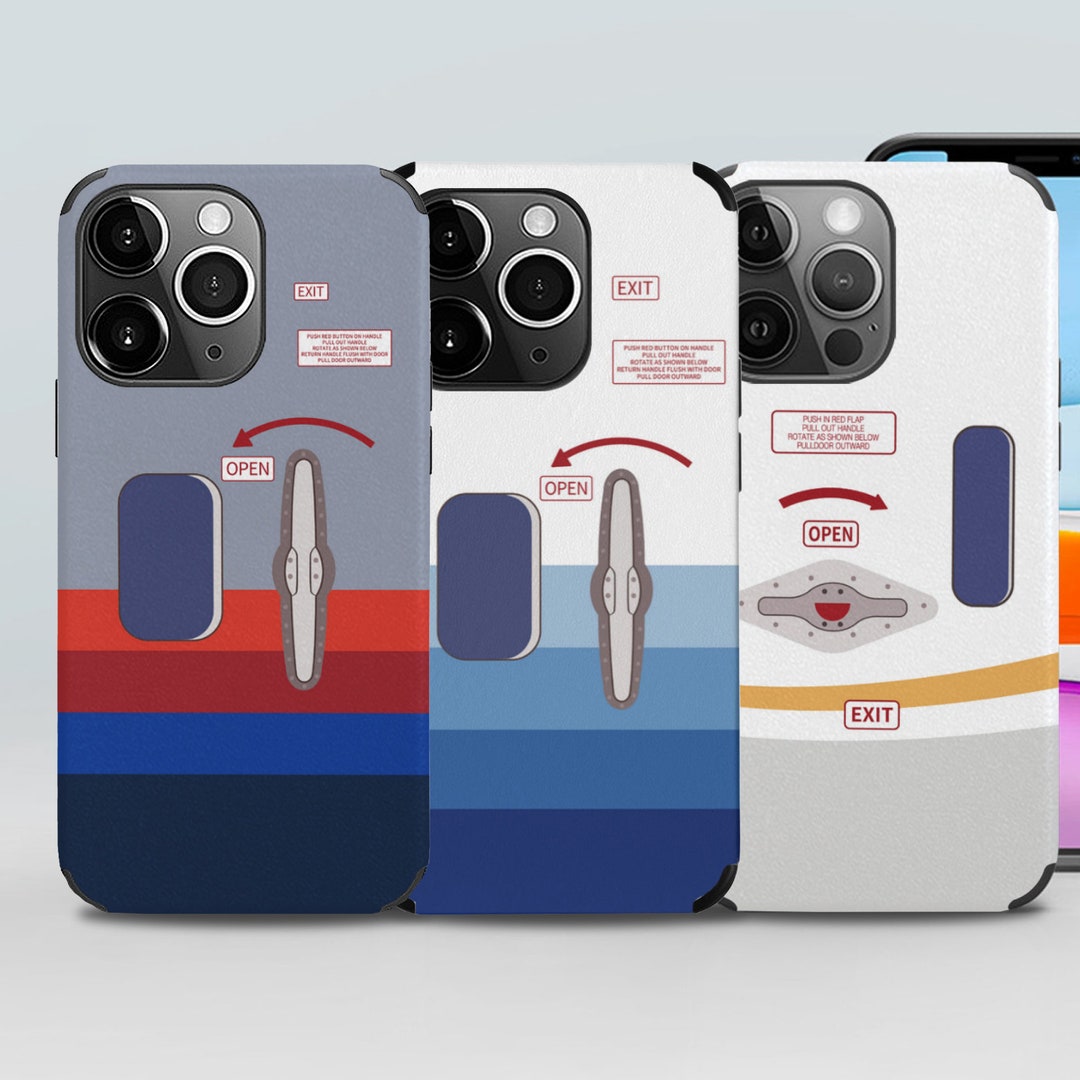 United Airlines Aircraft Exit Aviation Phone Case iPhone 16 15 14 13 12 ...