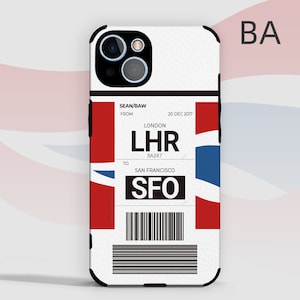 Customizable British Airways Plane Ticket Aviation Phone Case. iPhone ...