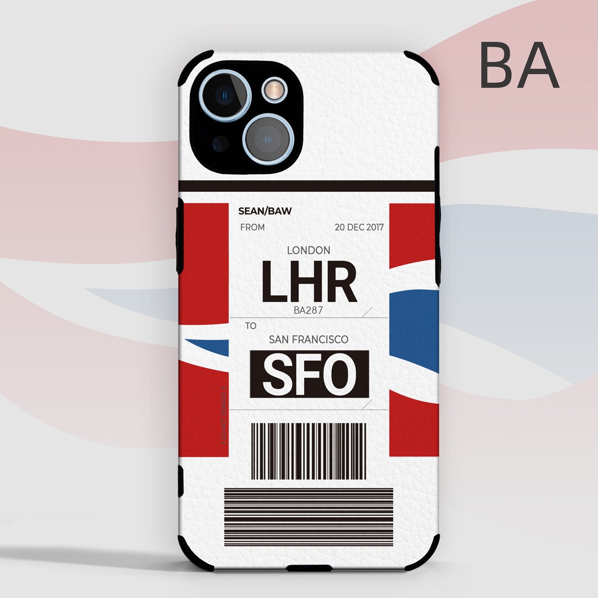 Customizable British Airways Plane Ticket Aviation Phone Case. iPhone ...