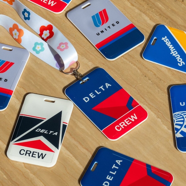 Airline Badge Holder - Etsy