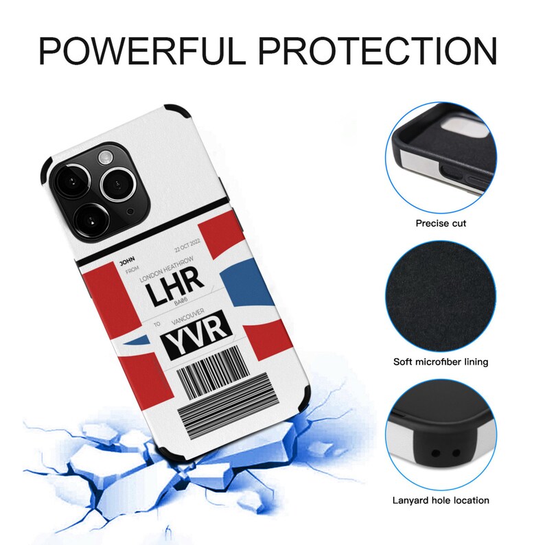 Customizable British Airways Plane Ticket Aviation Phone Case. iPhone ...