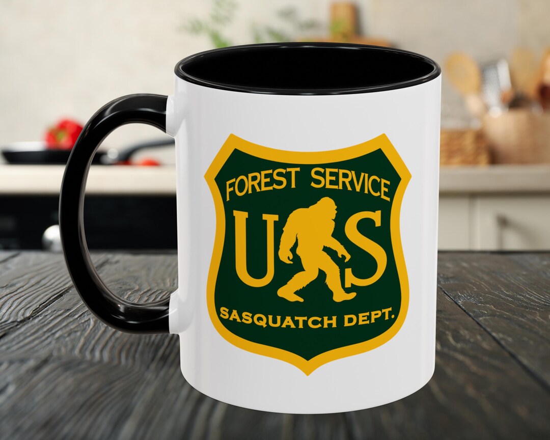 Sasquatch Coffee Mug US Forest Service Bigfoot Lover Gift Cryptid ...