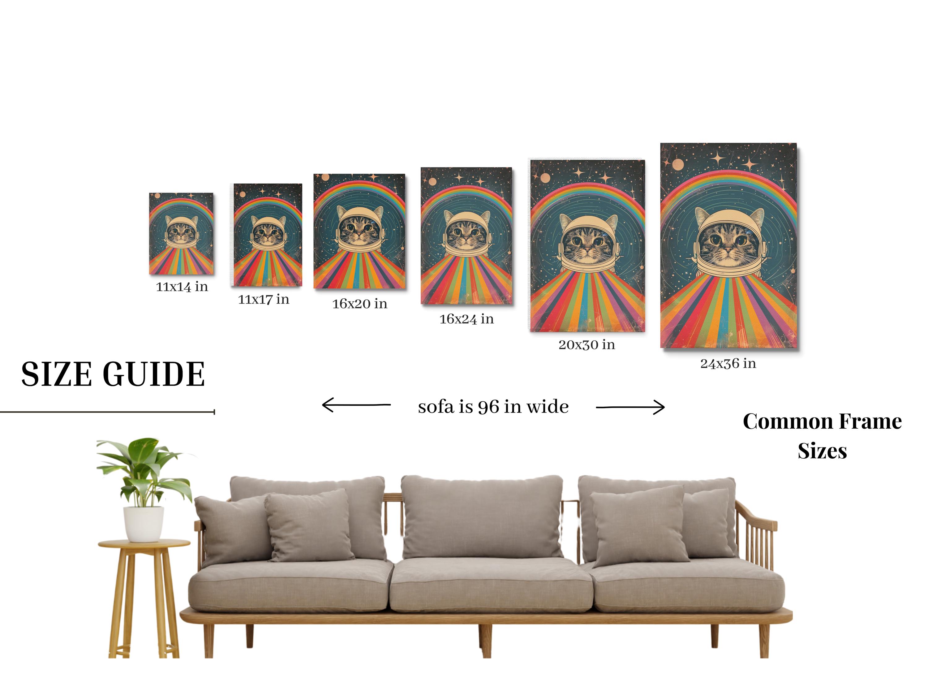 Retro Space Cat Poster Starring Cat Space Poster Vintage Scifi Poster ...