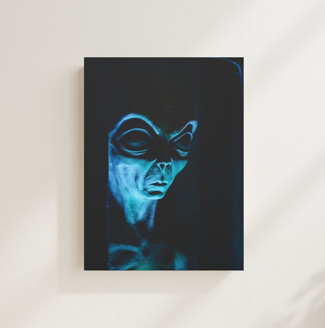 Alien Wall Art UFO Home Decor Conspiracy Roswell Autopsy Alien Area 51 ...