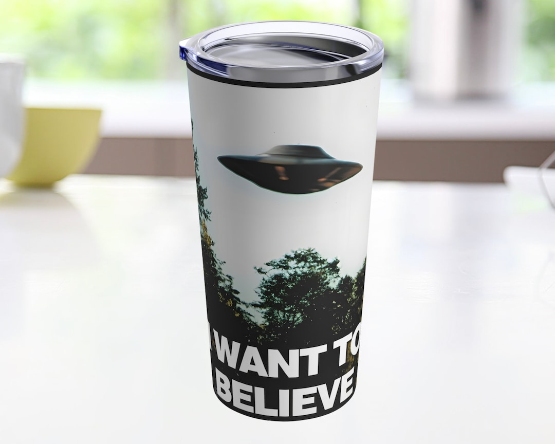 Xfiles Tumbler I Want to Believe Poster Tumbler Fox Mulder Dana Scully ...