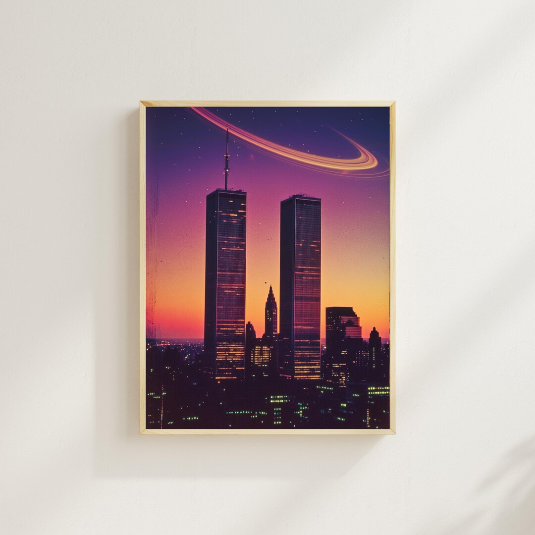 Vaporwave New York City Poster Vintage 1990s Manhattan 90s Nostalgia ...