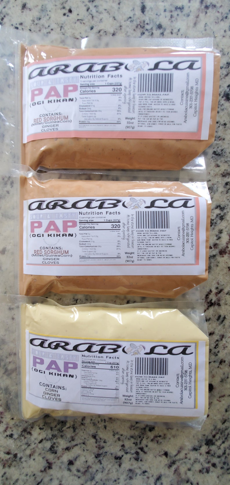 ARABOLA Sour Pap/ogi KIKAN/ Koko/ Eko/akamu, Yellow, Red or White ...