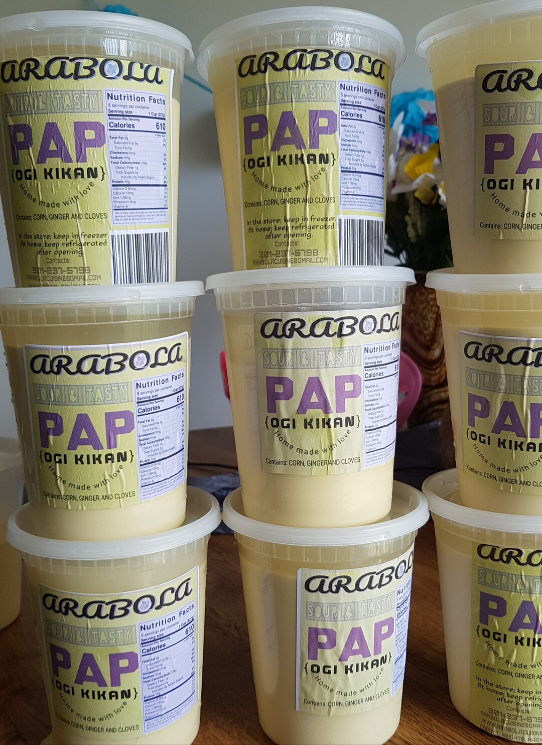 ARABOLA Sour Pap/ogi KIKAN/ Koko/ Eko/akamu, Yellow or White Liquid Pap ...