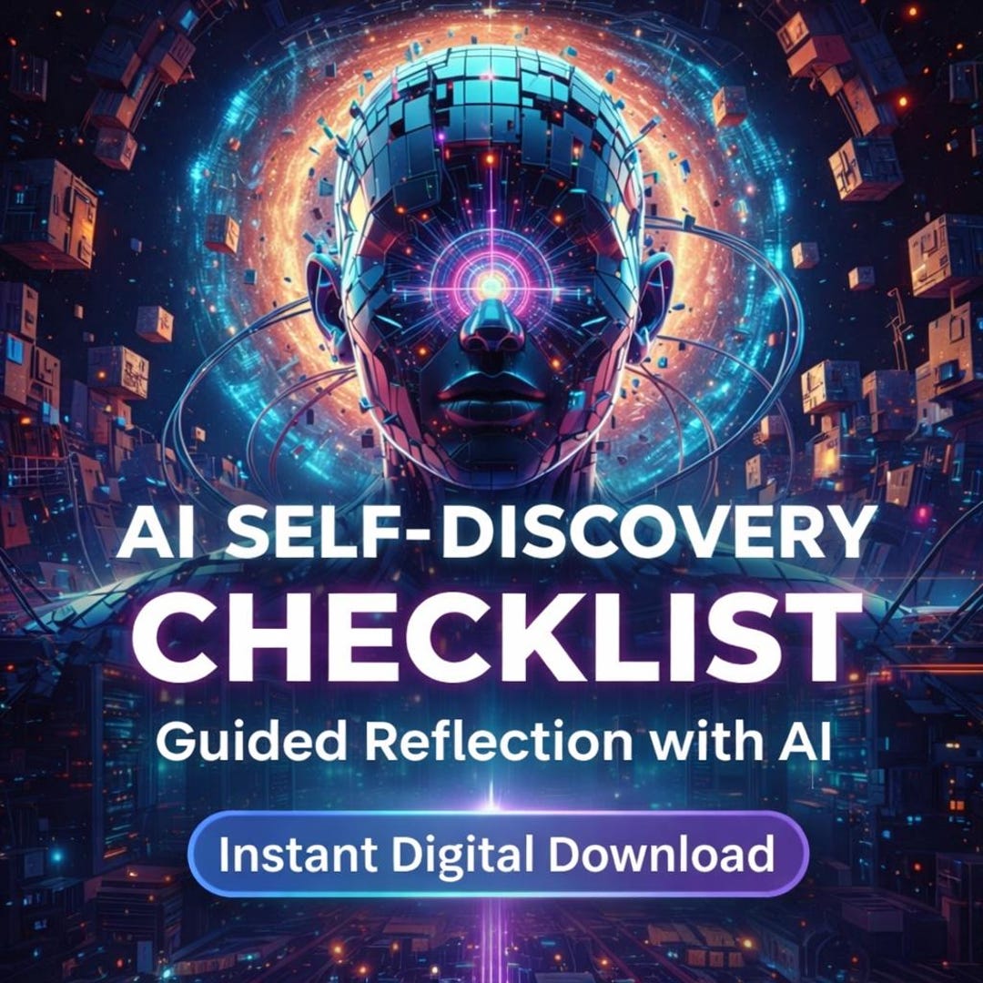 AI Self Discovery Checklist | Digital Journal for Self Reflection ...