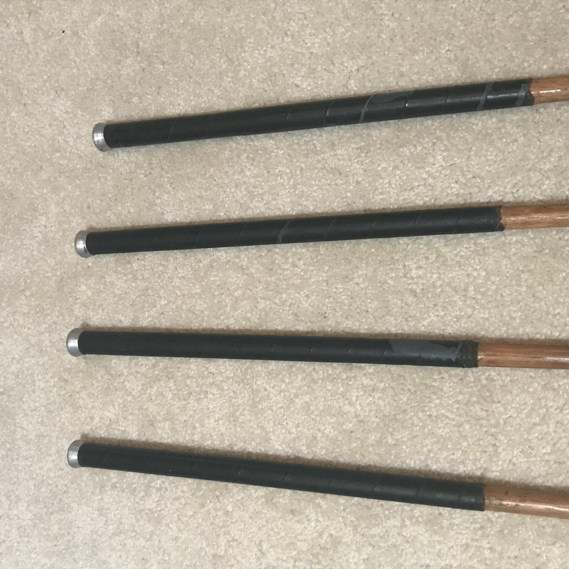 Invincible Brand Hickory Shaft Golf Clubs With Oak Wall Mount - Etsy