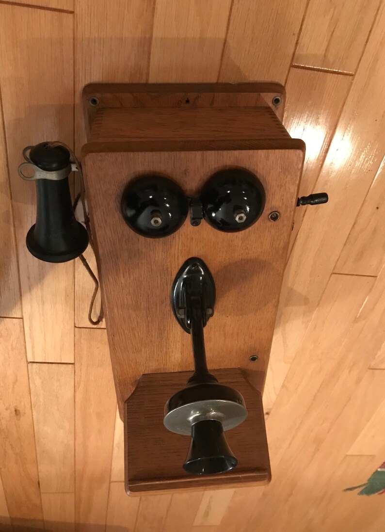 Antique Wall Phone - Etsy