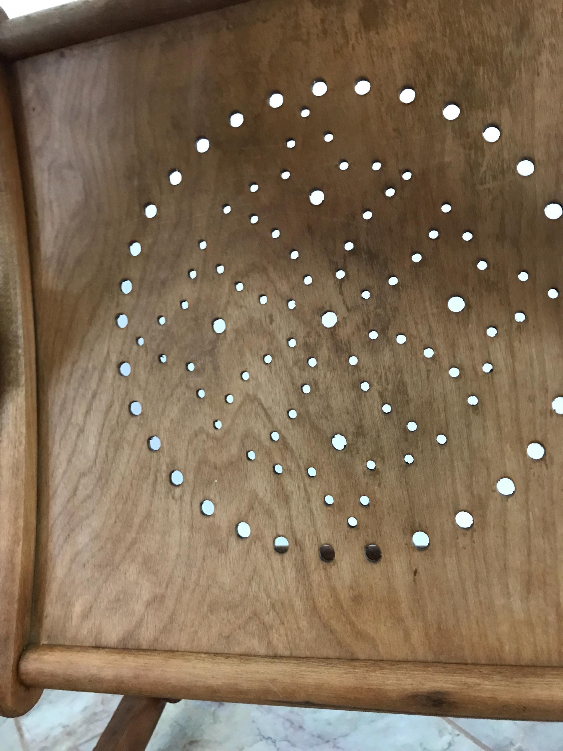 Rare Folding Wood Rocking Chair With Masonic Style Designs in the Back ...