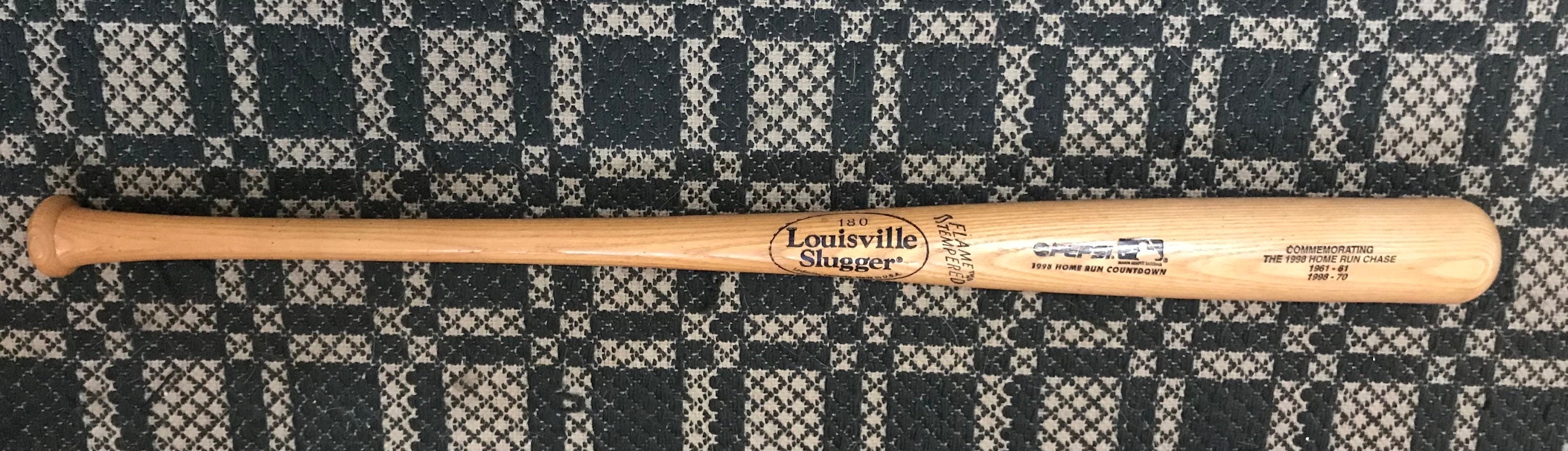 Vintage Home Run Chase Commemorative Baseball Bat - Etsy