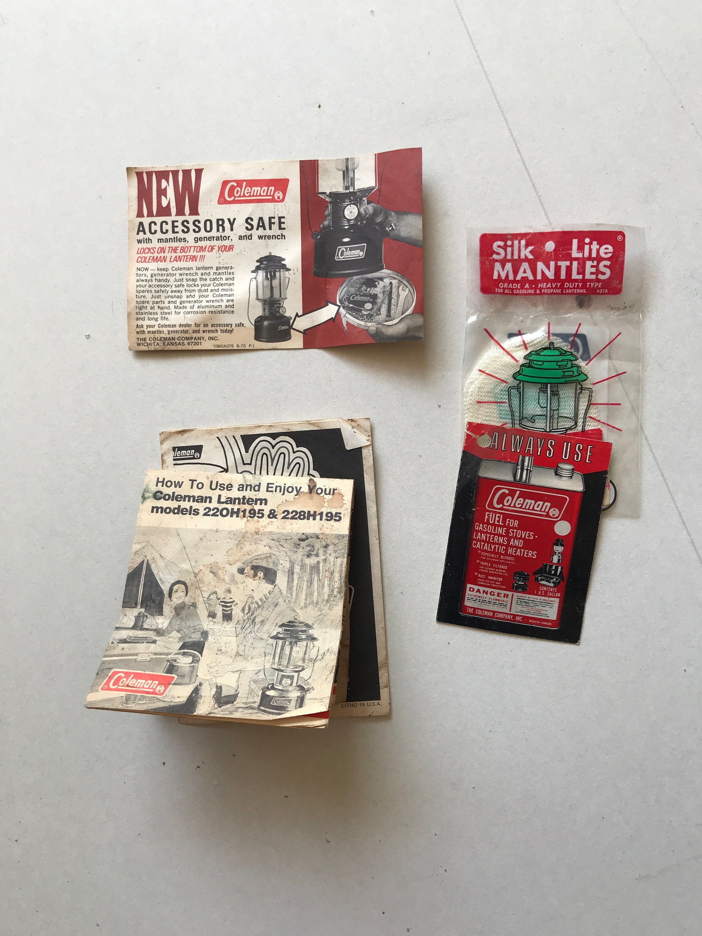 Vintage 1973 Coleman Two Mantle Lantern - Etsy