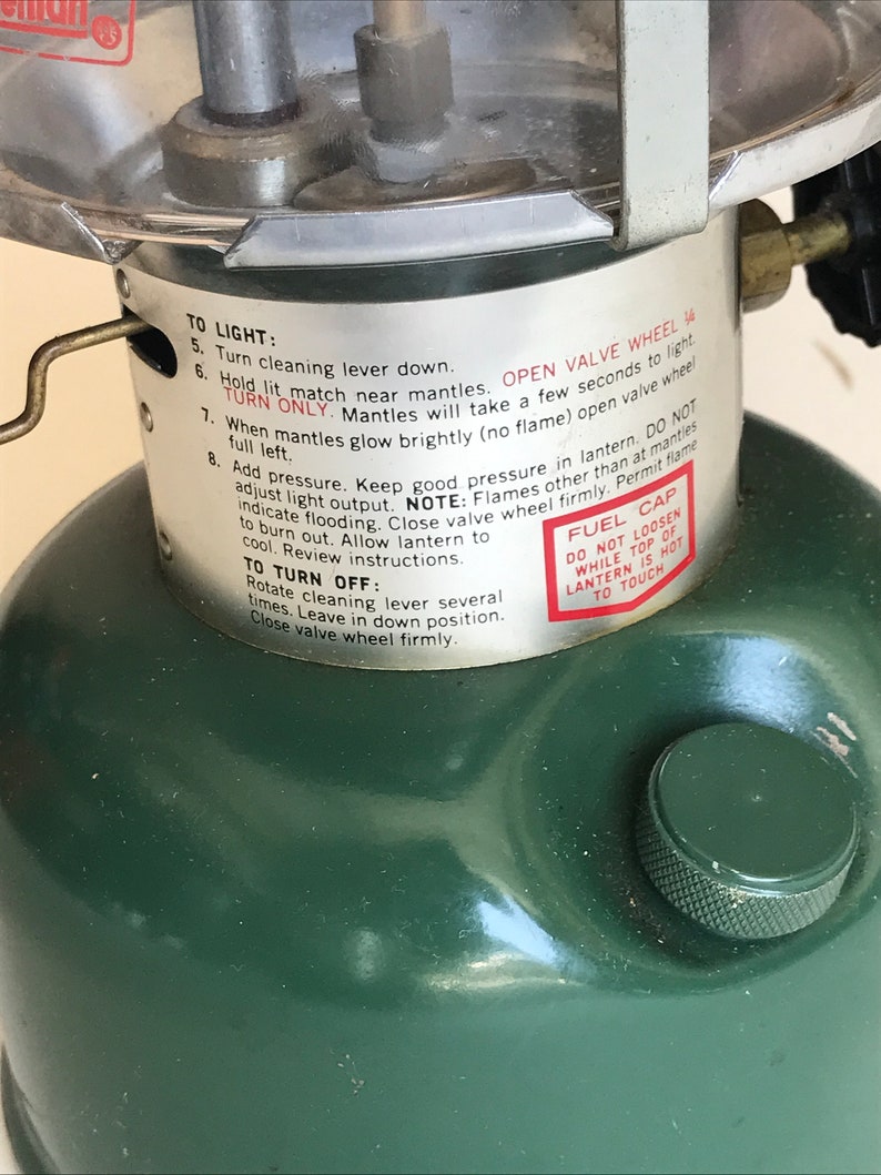 Vintage 1973 Coleman Two Mantle Lantern - Etsy