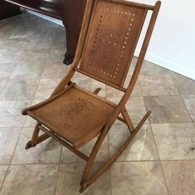 Wood Rocking Chair - Etsy