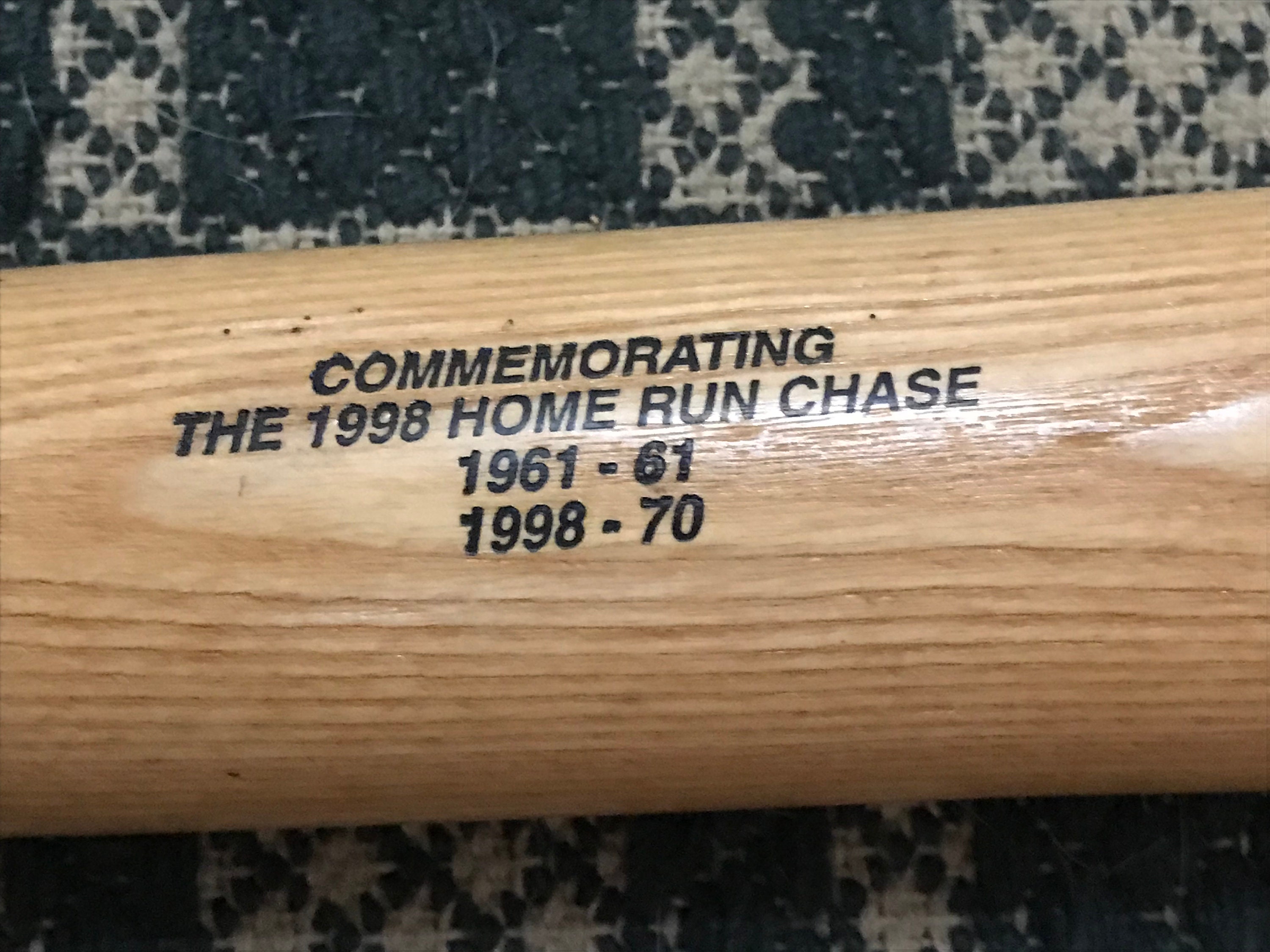 Vintage Home Run Chase Commemorative Baseball Bat - Etsy
