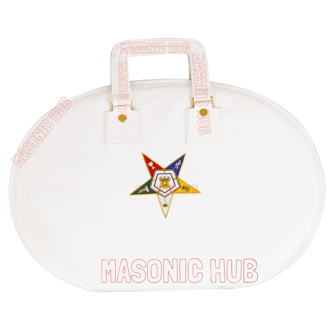 Handcrafted Masonic OES Chain Collar Case Soft Padded Lining With Hand ...