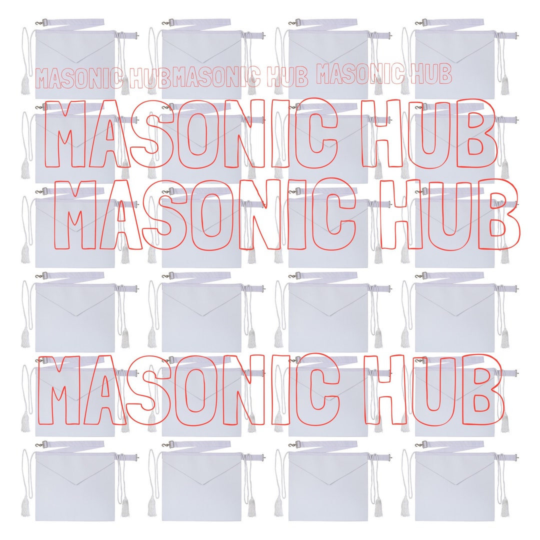 Masonic Candidate Entered / Apprentice Sheep Leather Apron All White ...