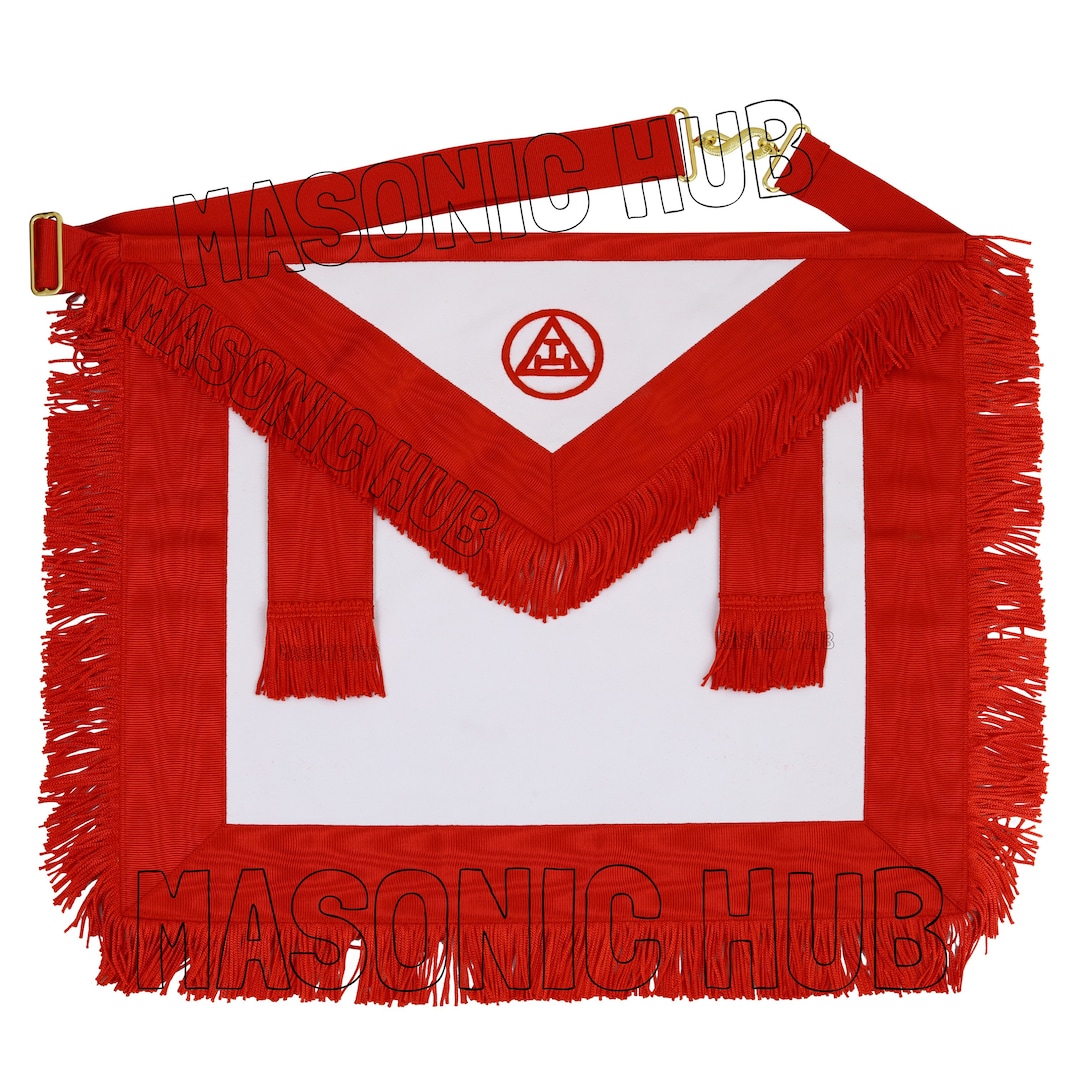 Masonic Royal Arch Member RAM Apron Made of Lambskin With Red Fringe - Etsy
