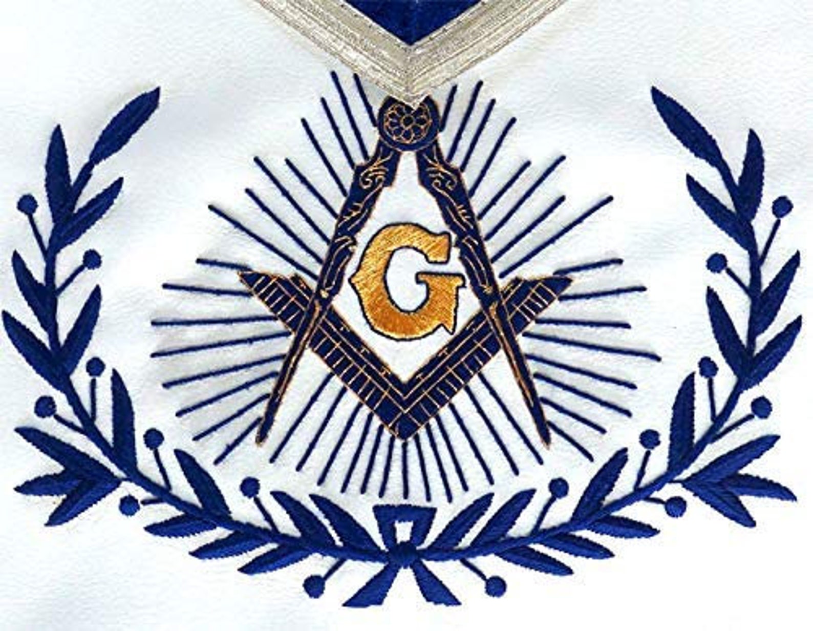 Master Mason With Embroidered Border Masonic 100% Lambskin - Etsy