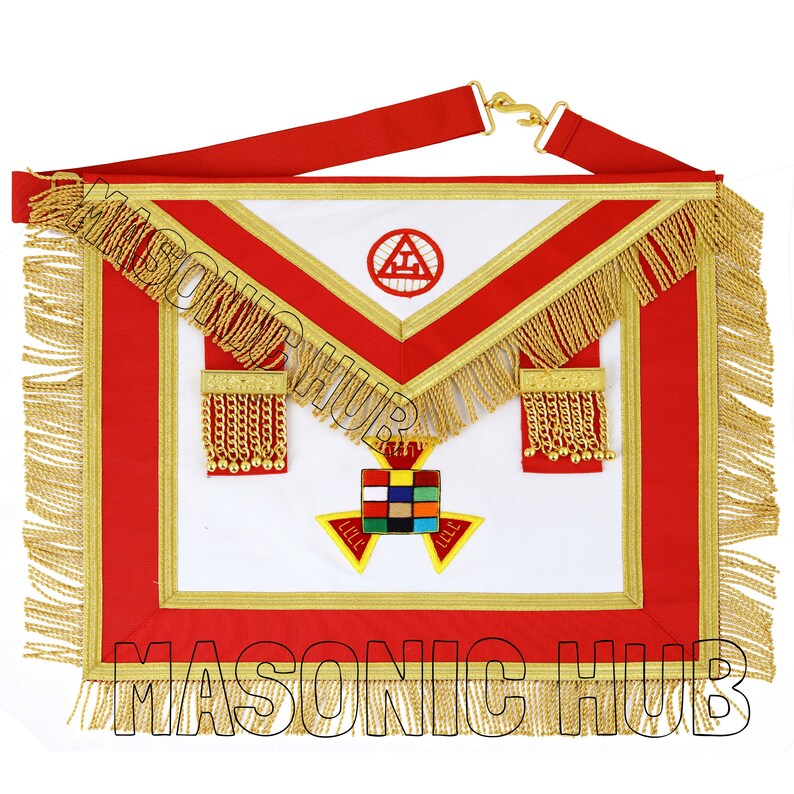 Masonic Royal Arch Past High Priest 100% Lambskin Apron PHP - Etsy