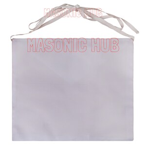 Masonic Plain White Duck Cotton Masonic Apron - Clothe Entered ...