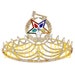 Free Mason O.E.S Grand Matron Crown in Gold Tone With Hand Polished O.E ...