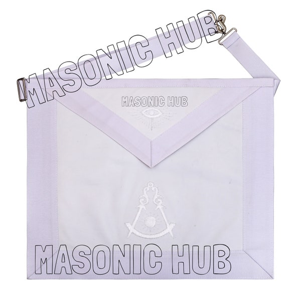 Masonic Past Master 100% Lambskin Apron All White Hand - Etsy