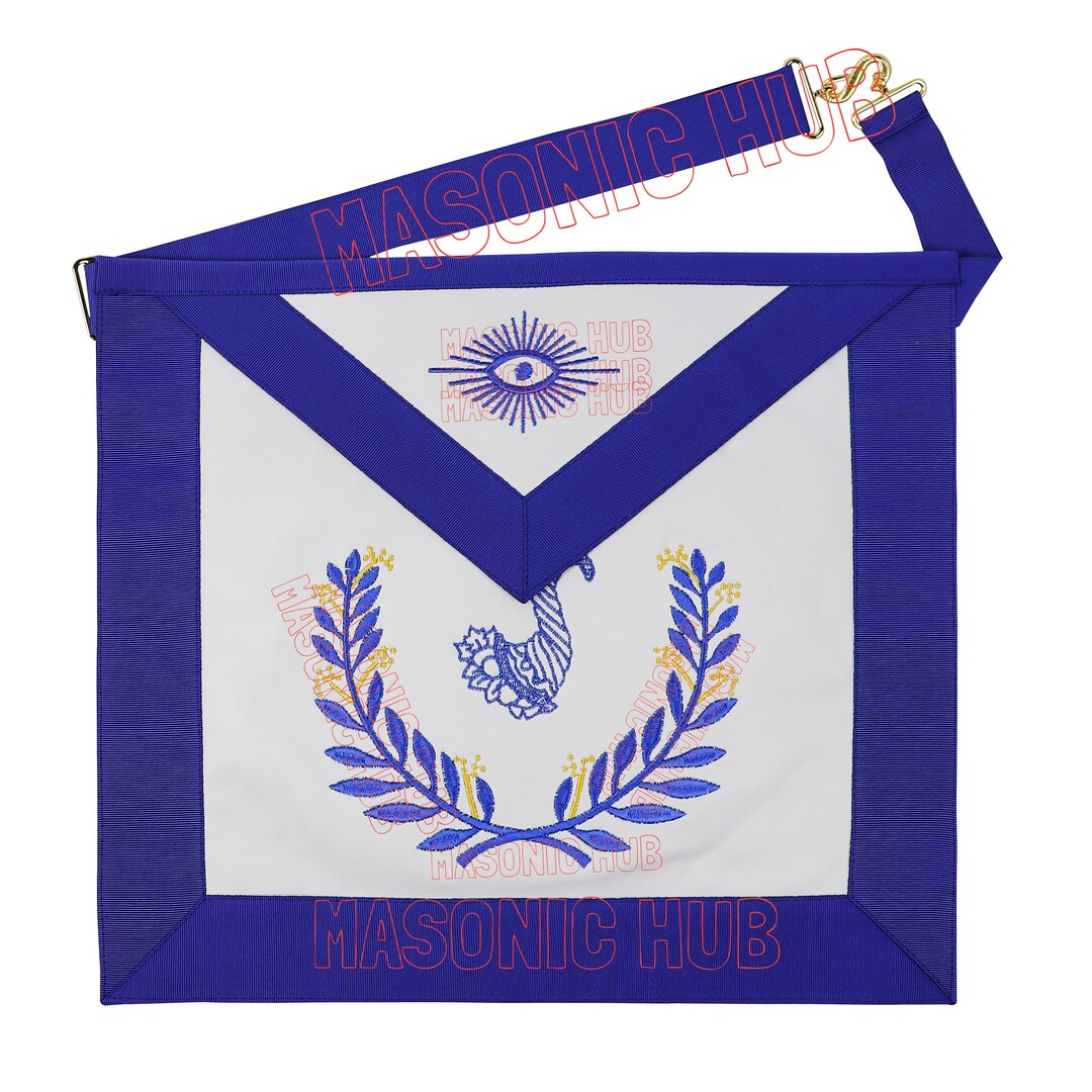 Masonic Regalia Blue Lodge Sr. Steward Lambskin Aprons - MACHINE ...