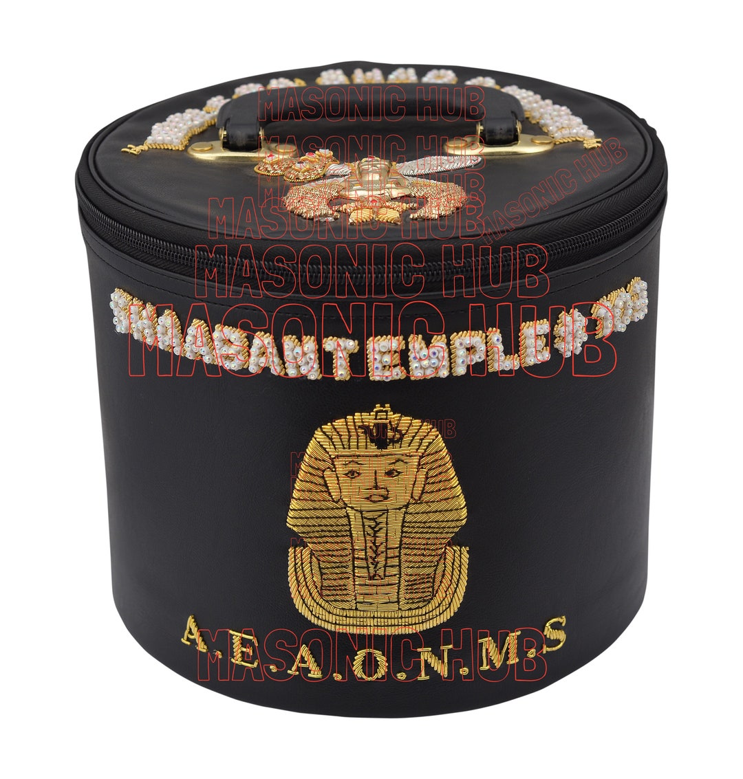 Masonic AEAONMS Shriner Fez Case With Customized Details + Temple and ...