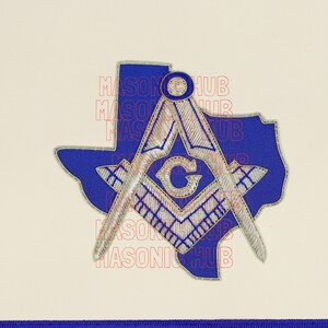 Texas Masonic Apron: Master Mason Lambskin With Texas Map - Official ...