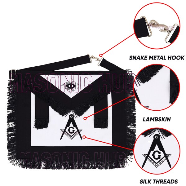 Masonic Funeral Apron - Etsy