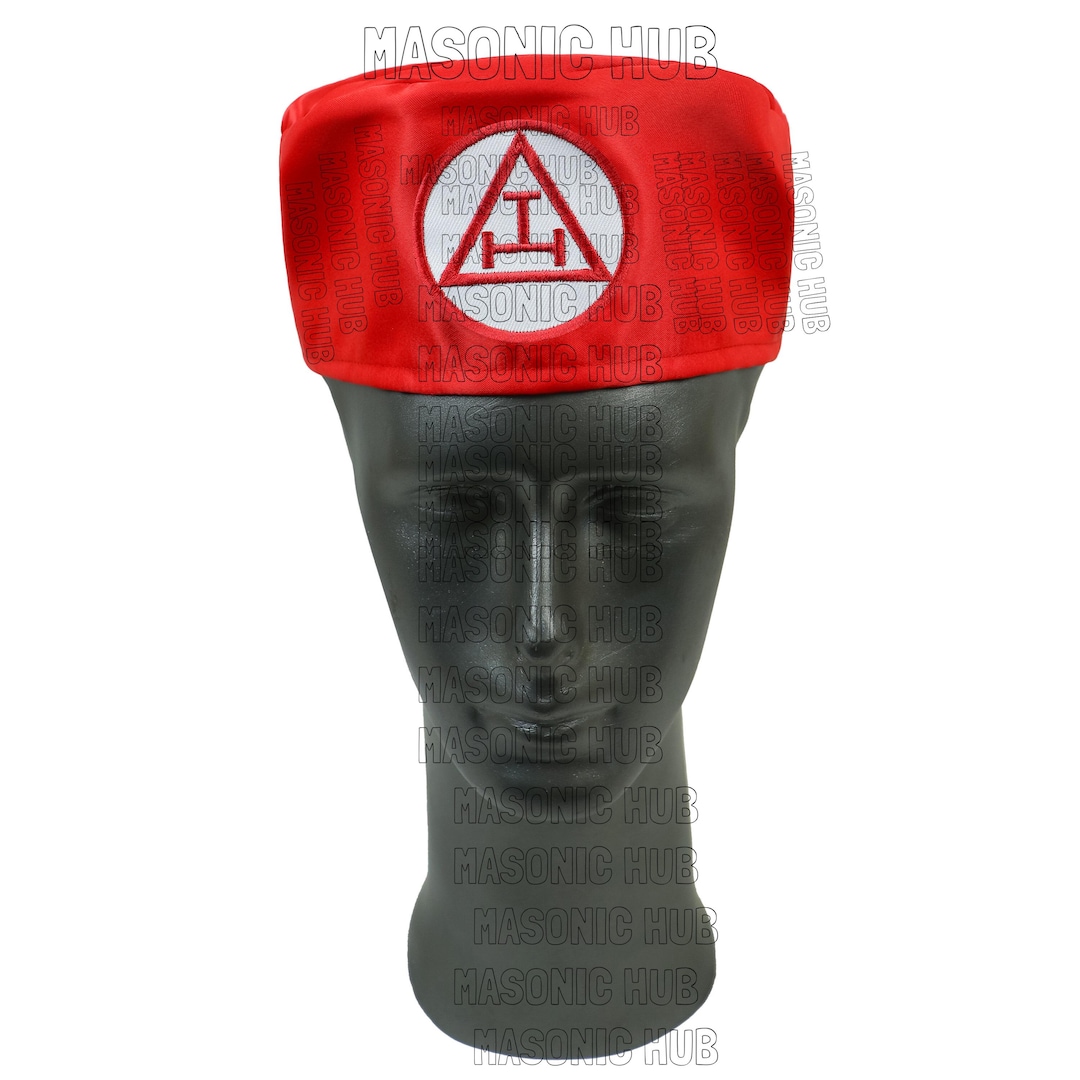 Royal Arch Masons Red Soft Cap With Royal Arch Emblem - Freemason ...