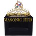 Free Mason O.E.S Grand Matron Crown in Gold Tone With Hand Polished O.E ...