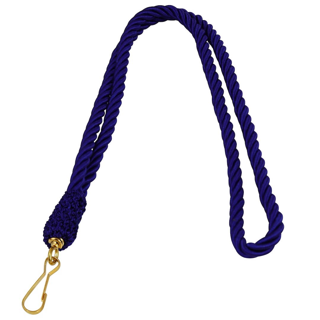 Masonic Mason Jewel Neck Cord Royal Blue - Blue Lodge - Etsy