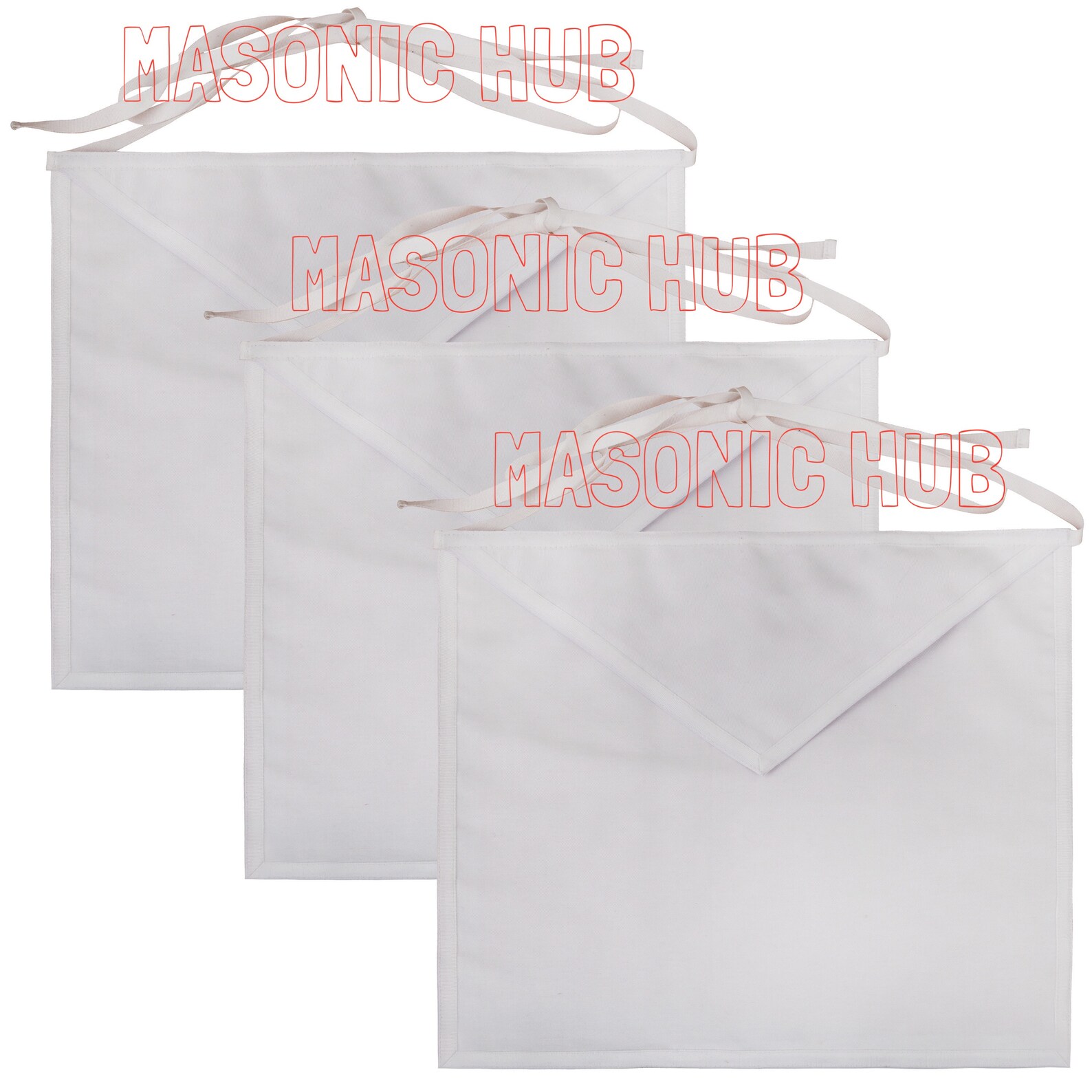 Masonic Plain White Duck Cotton Masonic Apron Clothe Entered - Etsy