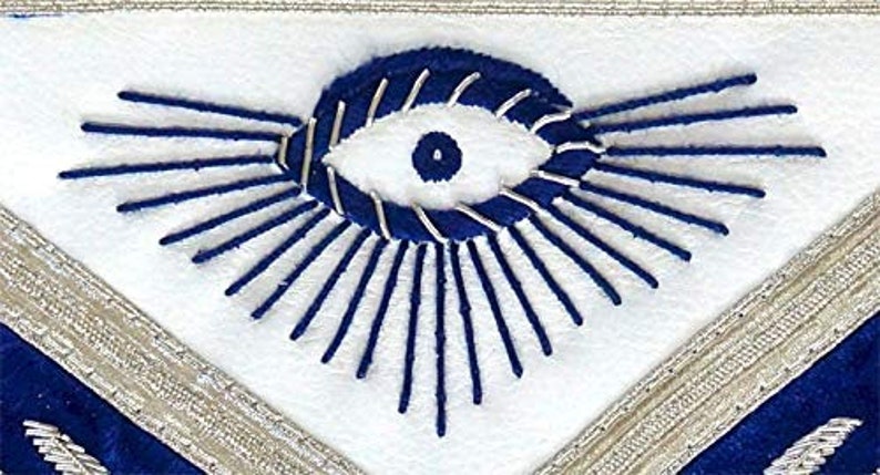 Past Master With Embroidered Border Masonic 100% Lambskin - Etsy