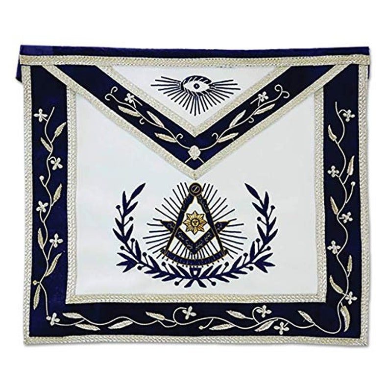 Past Master With Embroidered Border Masonic 100% Lambskin - Etsy