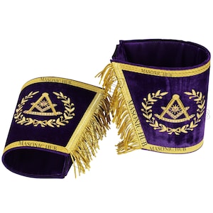 Masonic Grand Lodge Past Master 100% Lambskin Apron With Chain Collar ...