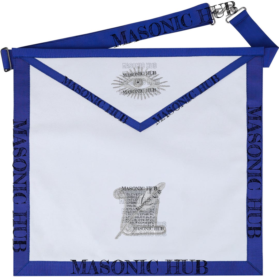 Masonic Texas Regulation Historian Officer Apron With Eye Emblem ...