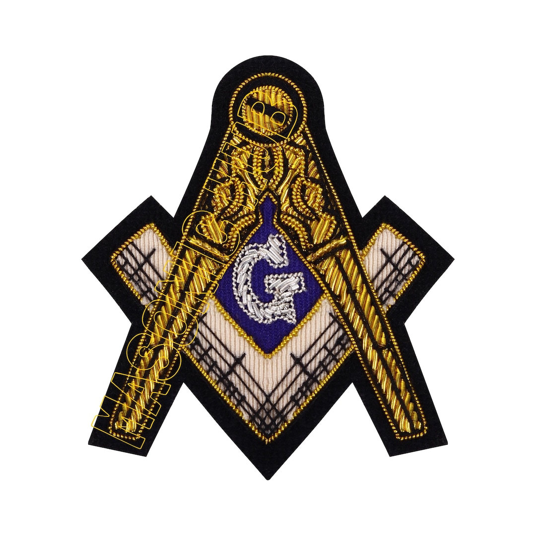 Masonic Master Mason Emblem Bullion Badge Hand Embroidered - Etsy