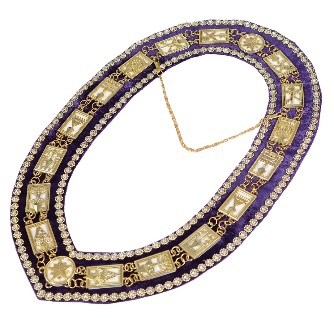 Masonic Regalia Cryptic Mason Royal & Select Master Chain Collar ...