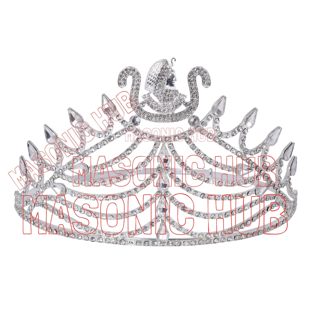 Daughter of Isis Crown in Silver Tone With Hand-polished Rhinestones ...