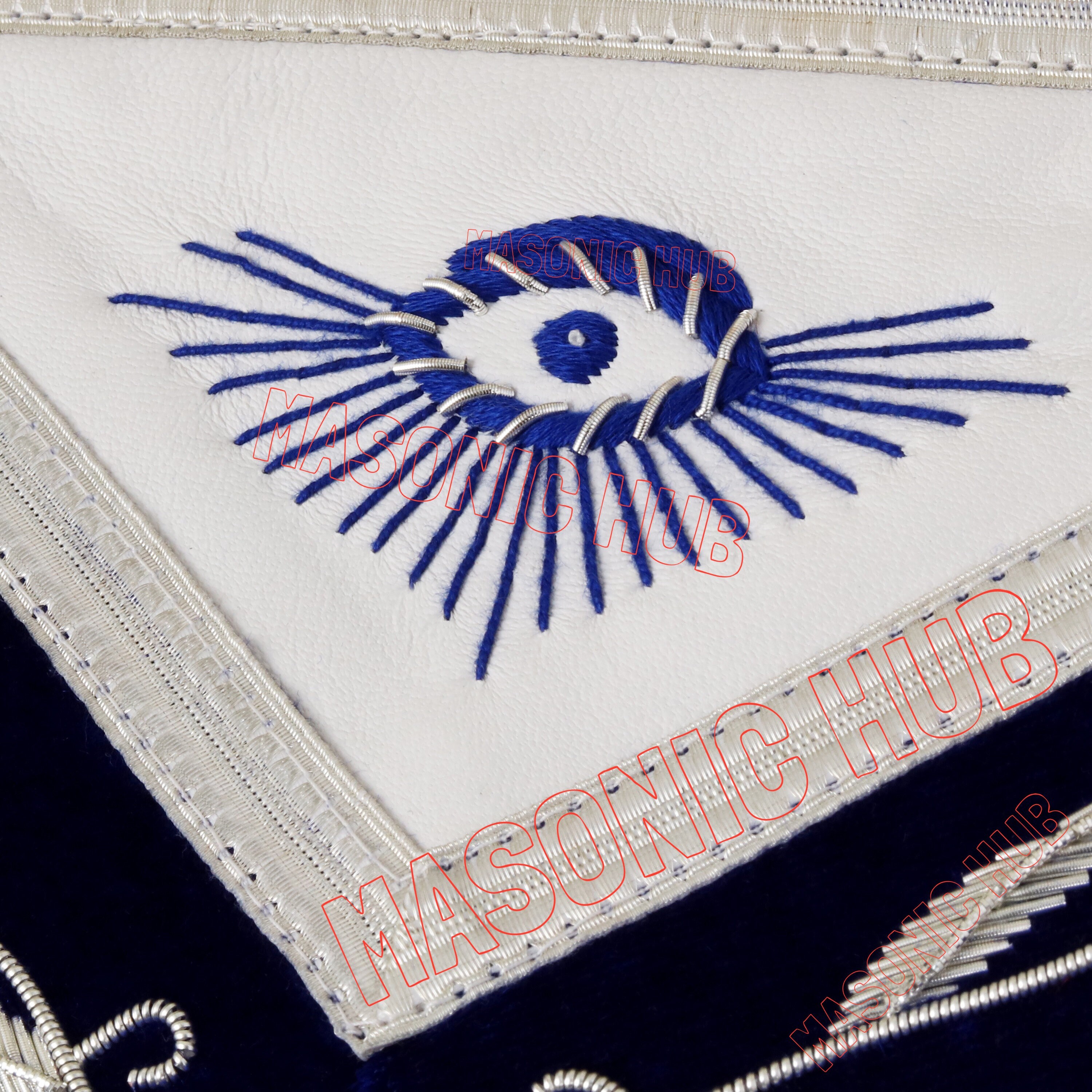 Past Master With Embroidered Border Masonic 100% Lambskin - Etsy