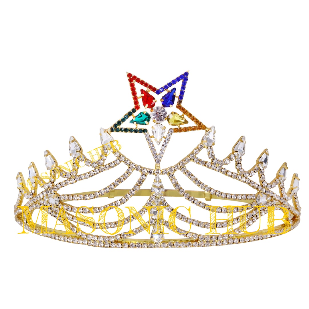 Masonic OES Worthy Matron Gold Tone With Hand Polished - OES Crown - Etsy