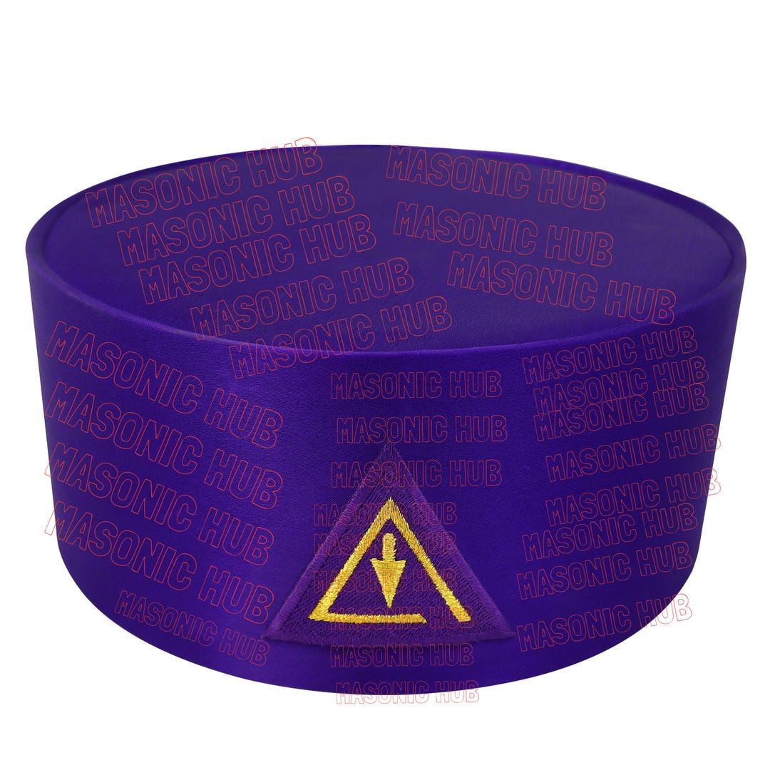 Masonic Royal & Select Master Cap Crown - Purple Color Freemason ...