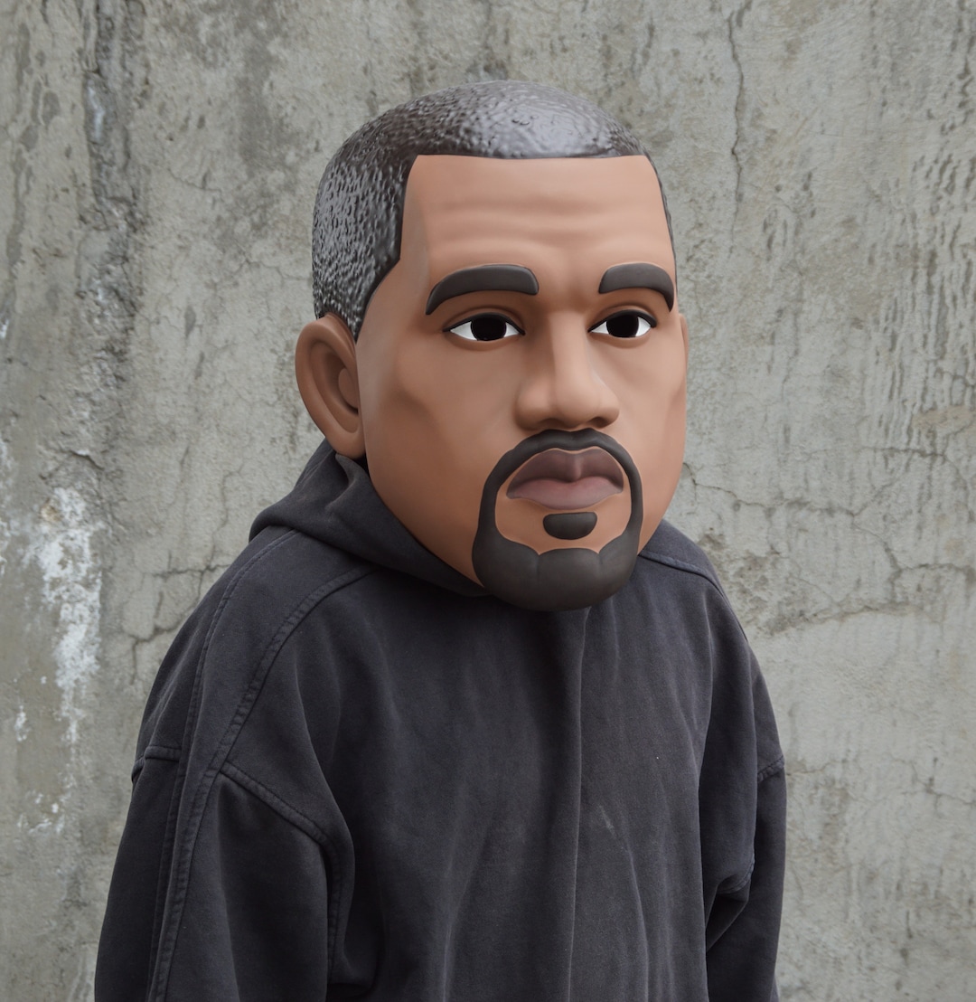 Kanye West Ye Rapper Rapero Para Fiestas Cabezon Hora Loca Bighead - Etsy